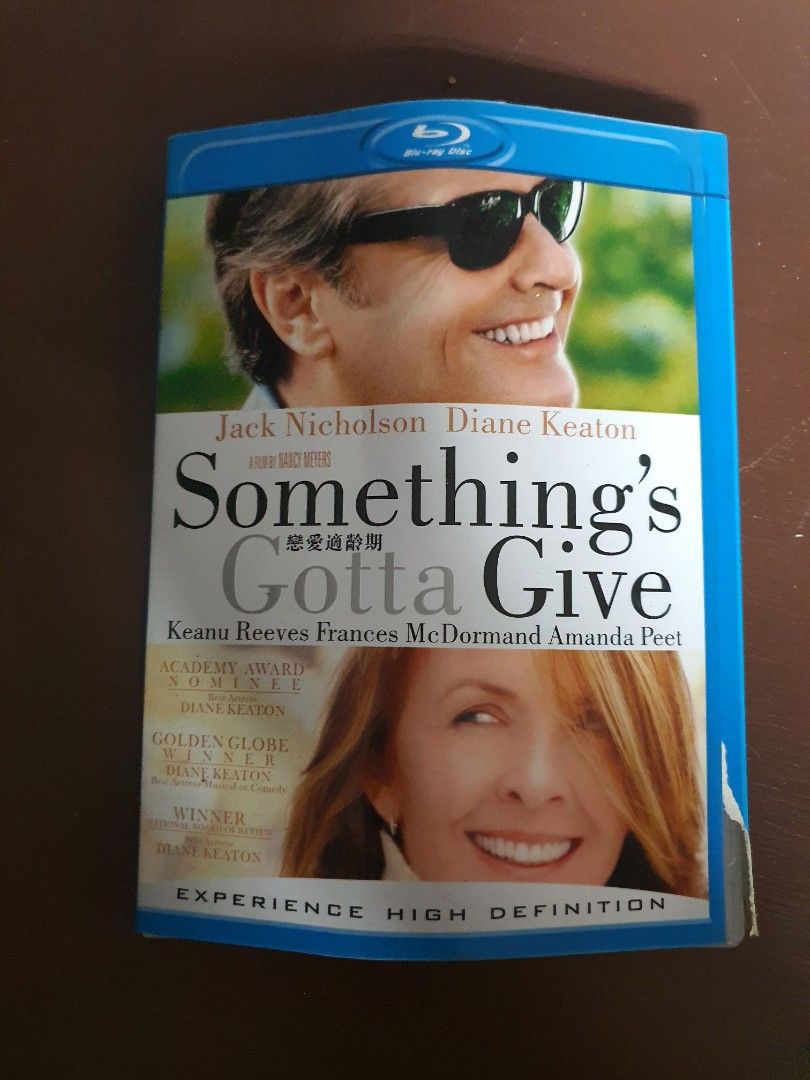 Something Gotta Give blu-ray disc, Hobbies & Toys, Music & Media, CDs ...