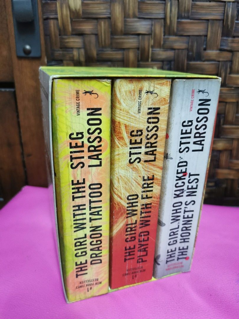 Stieg Larsson Set The girl with the Dragon Tattoo, Hobbies & Toys ...