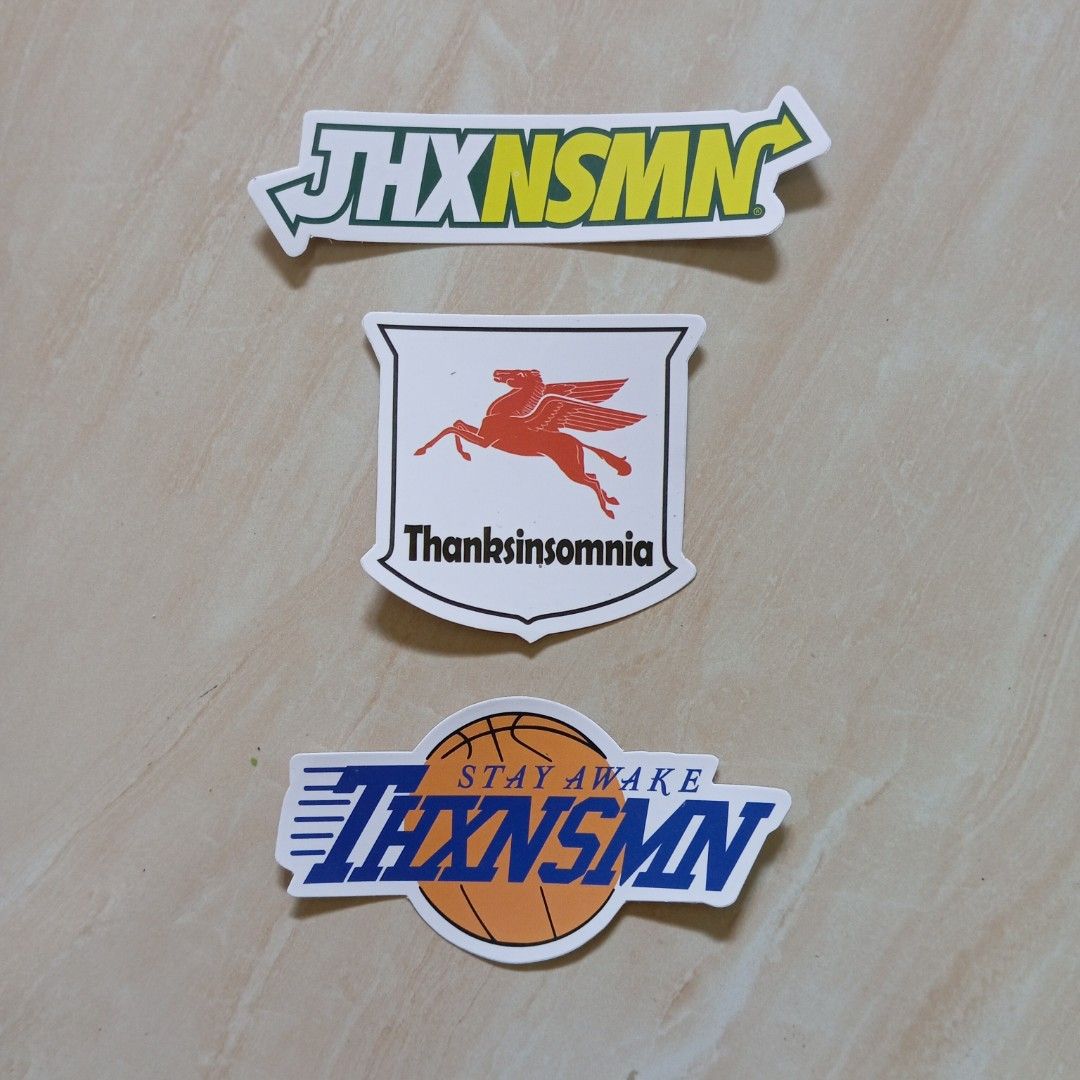 Stiker Thanksinsomnia Original, Fesyen Pria, Aksesoris, Lainnya di ...