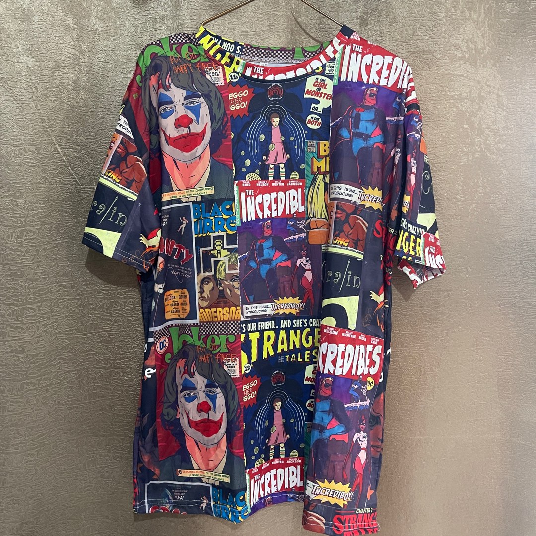 Stranger things joker tv shows comic oversized tshirt, Men's Fashion ...