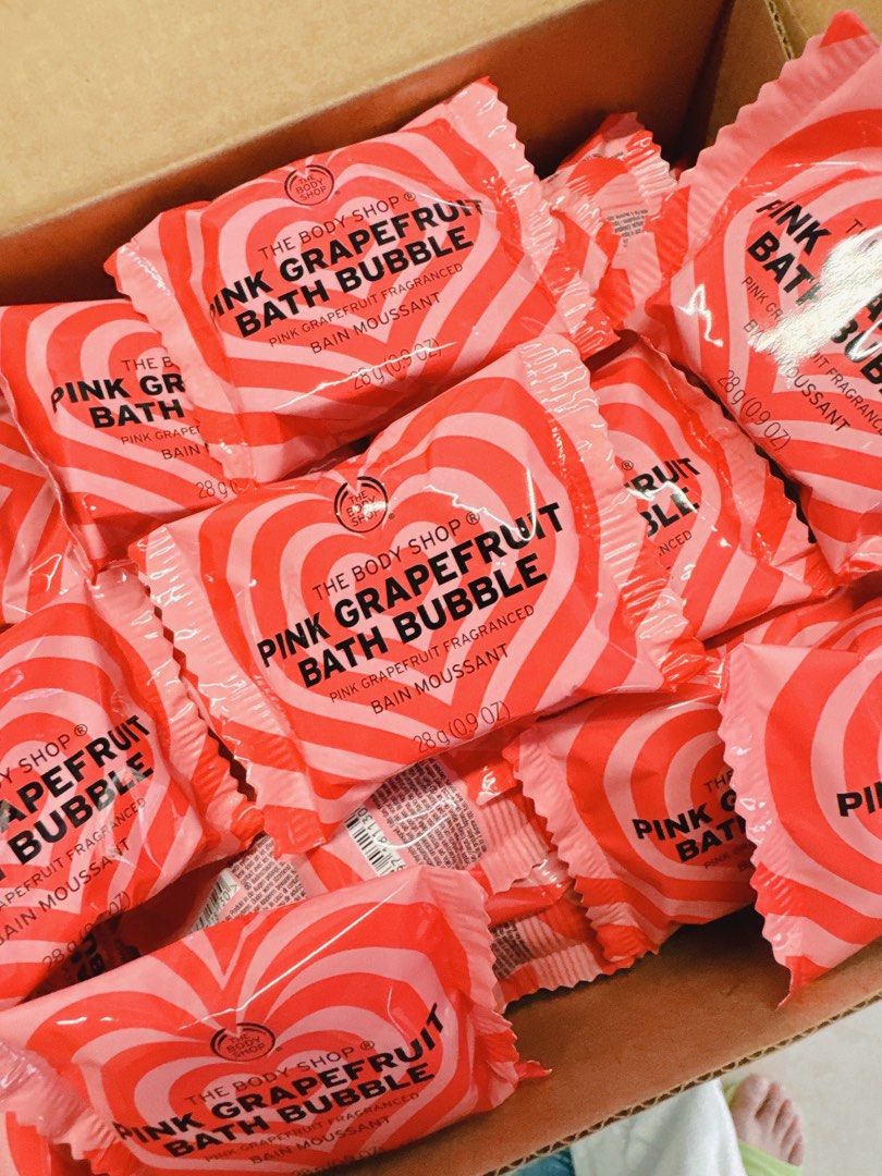 pink grapefruit bath bubble