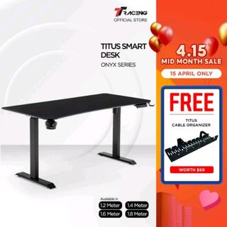 TTRacing Titus Ergonomic Standing Desk Electric Height Adjustable ...
