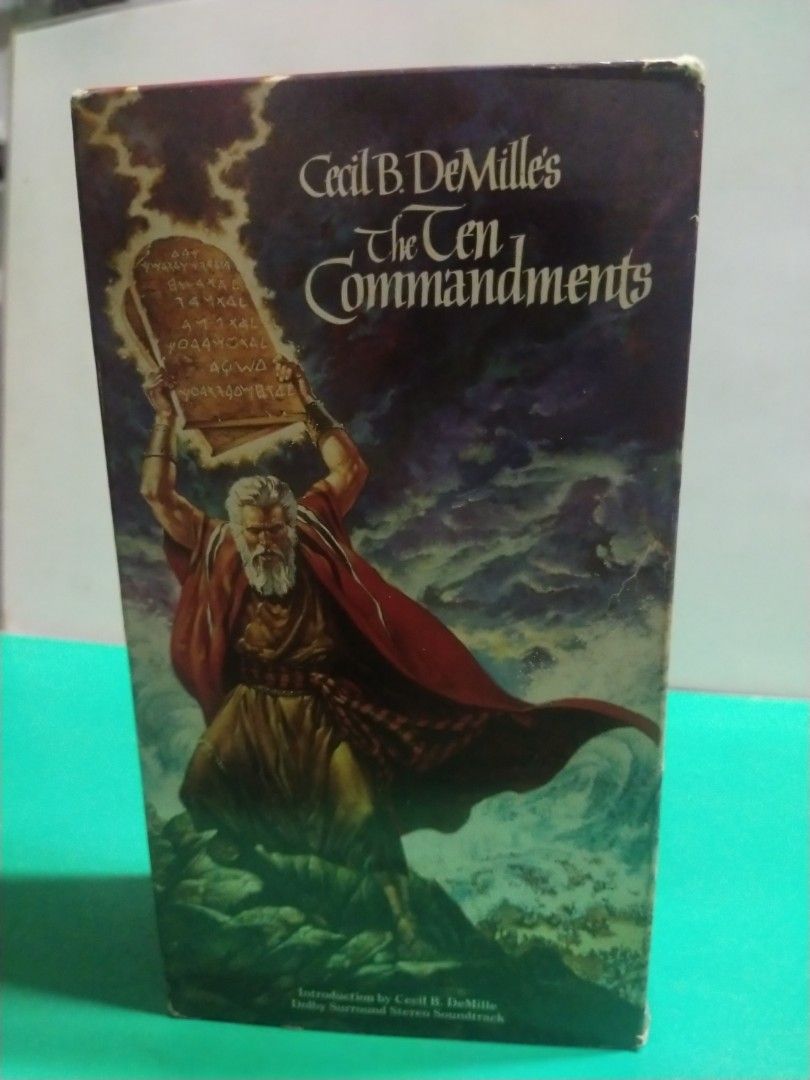 Vintage VHS tapes "The Ten Commandments"/1994/Nice collectible ...