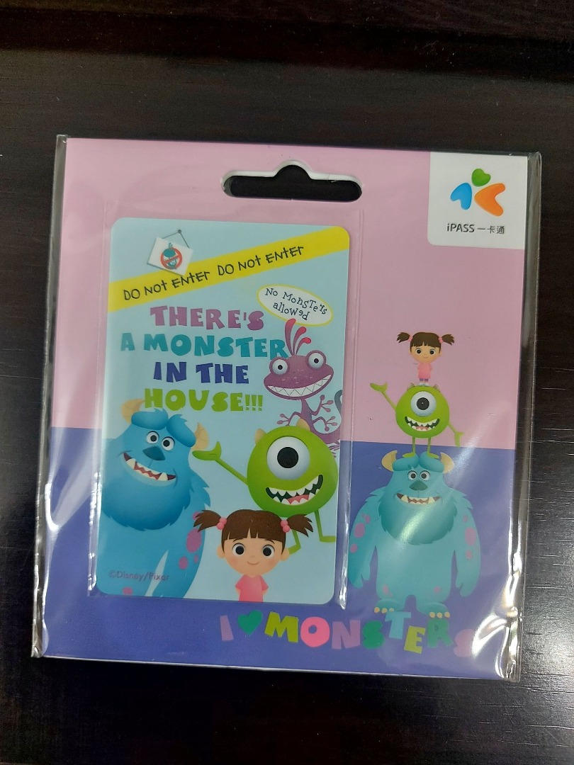 (現貨) DISNEY PIXAR MONSTERS 怪獸電力公司 有怪獸 IPASS 一卡通, 興趣及遊戲, 收藏品及紀念品, 日本明星 ...