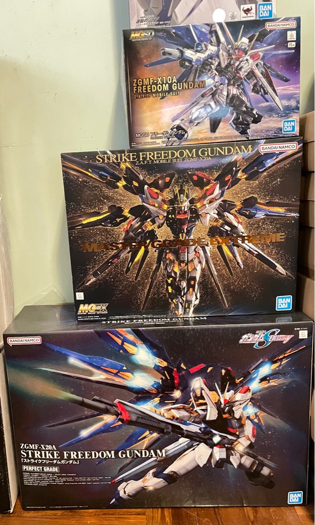 全新 MGEX MGSD PG PGU Strike Freedom Gundam 突擊自由 高達 模型 model kit 沒有 RG, 興趣及遊戲, 玩具 & 遊戲類 - Carousell