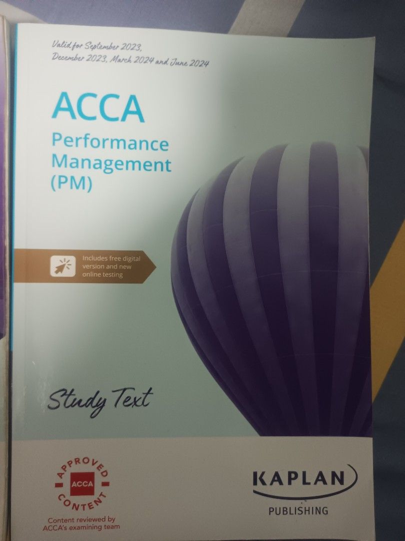 ACCA Performance management Study Text and Exam Kit, Hobbies & Toys ...