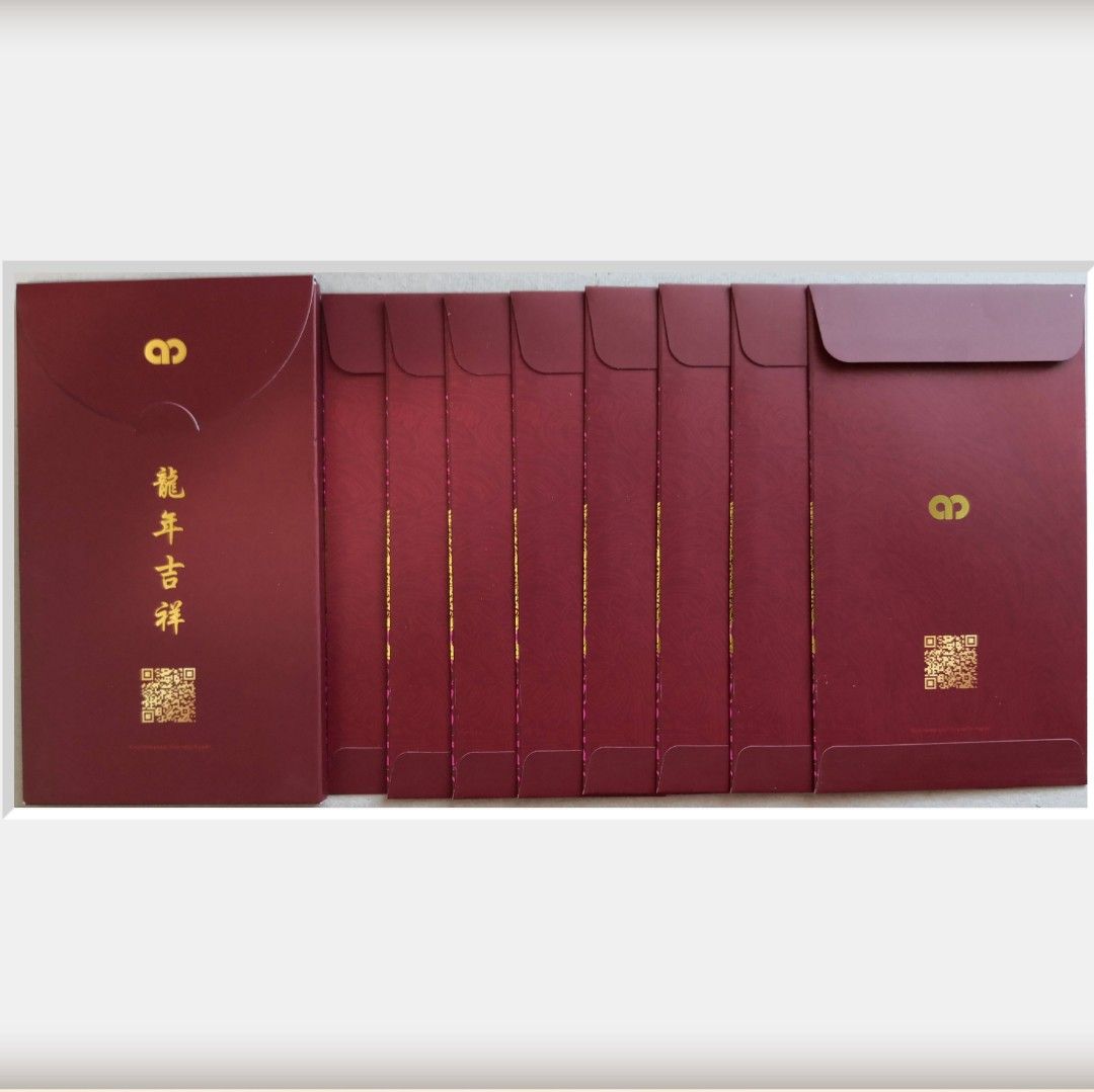Ang Pow Packets - 2024 AmBank Signature Priority Banking pack of 8 pcs ...