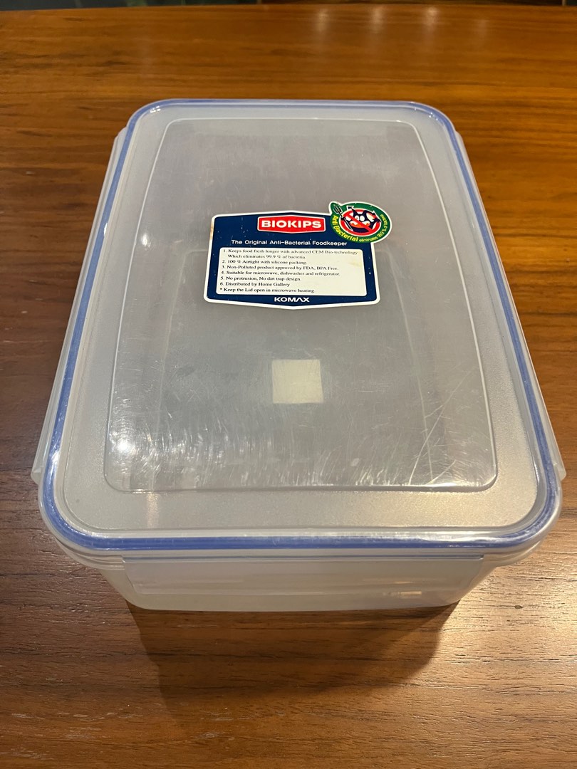 Biokips Rectangular Airtight Food Keeper 5.2L, Furniture & Home Living ...