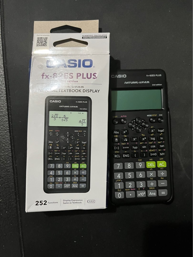 Casio fs-82ES Plus Scientific Calculator, Computers & Tech, Office ...