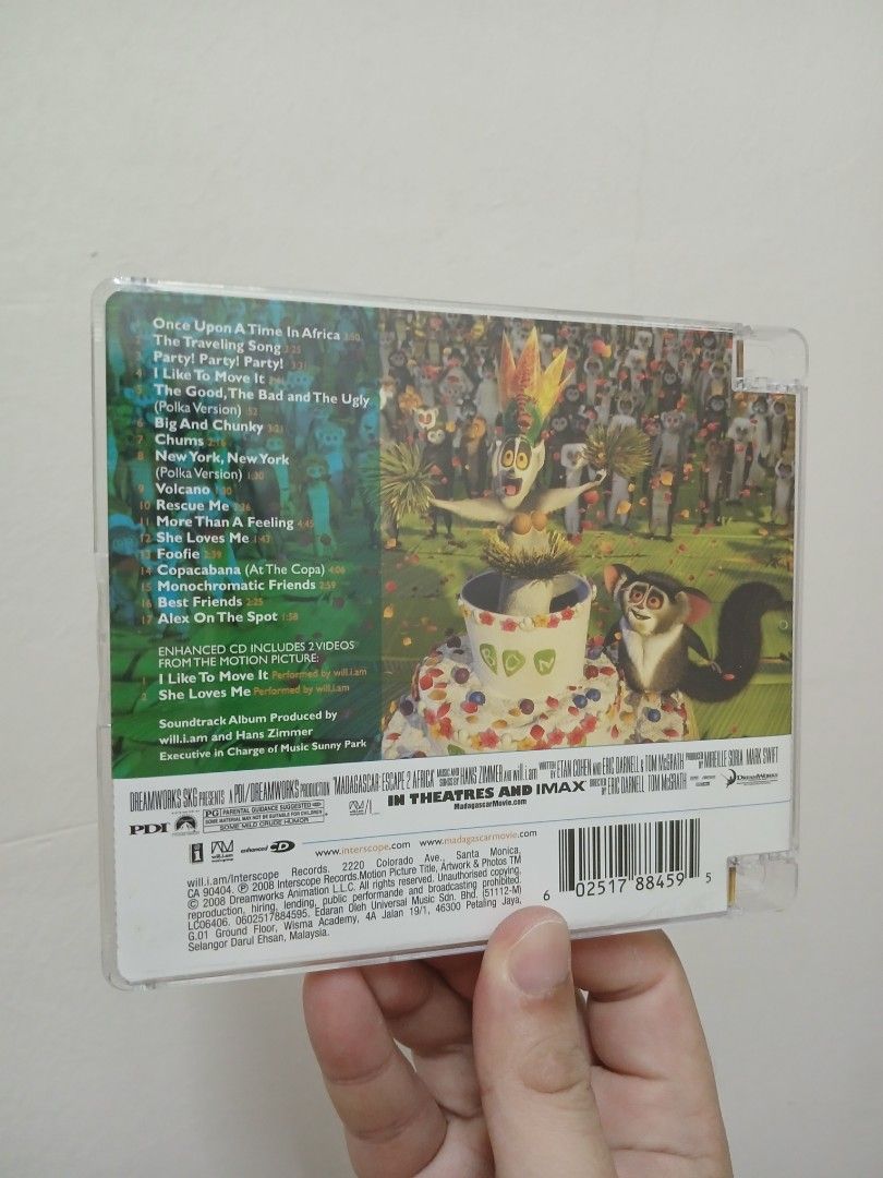 CD - Madagascar 2 Escape 2 Africa: Music from the Motion Picture ...