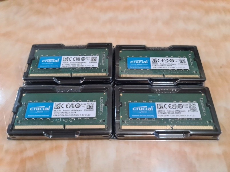 Crucial Micron 8GB DDR4 3200MHz CL22 Sodimm Laptop RAM, Computers ...