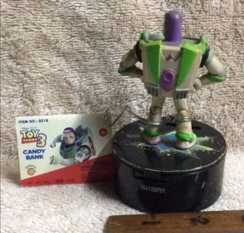 Disney Pixar Toy Story Buzz Lightyear Roundup Plastic Candy Container ...