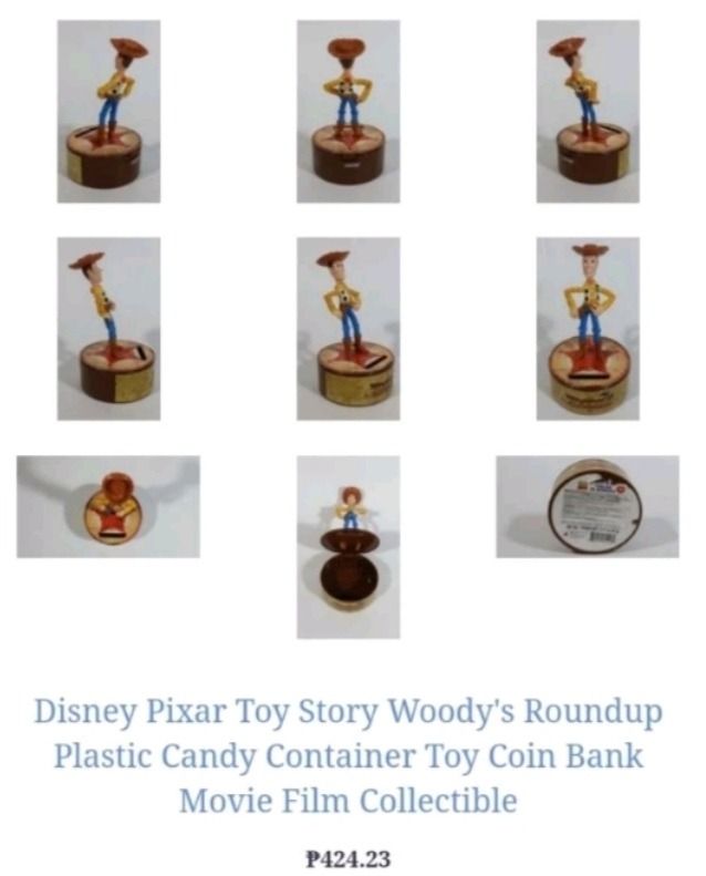 Disney Pixar Toy Story Buzz Lightyear Roundup Plastic Candy Container ...