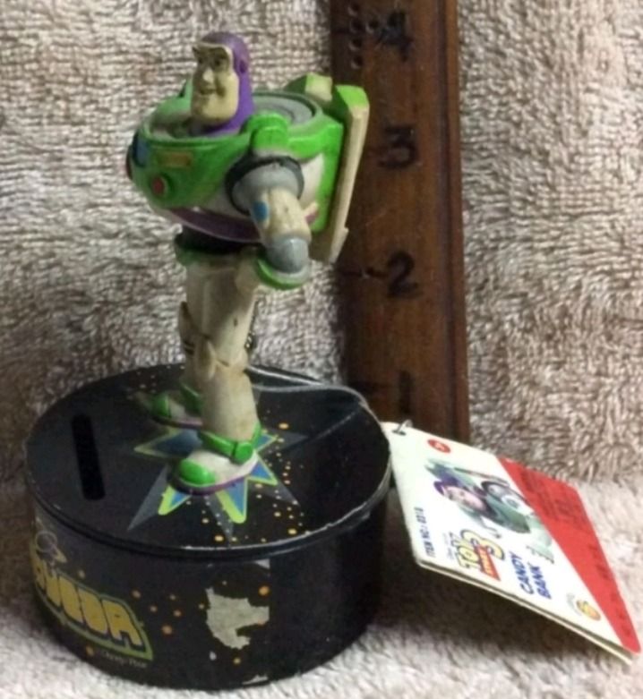 Disney Pixar Toy Story Buzz Lightyear Roundup Plastic Candy Container ...