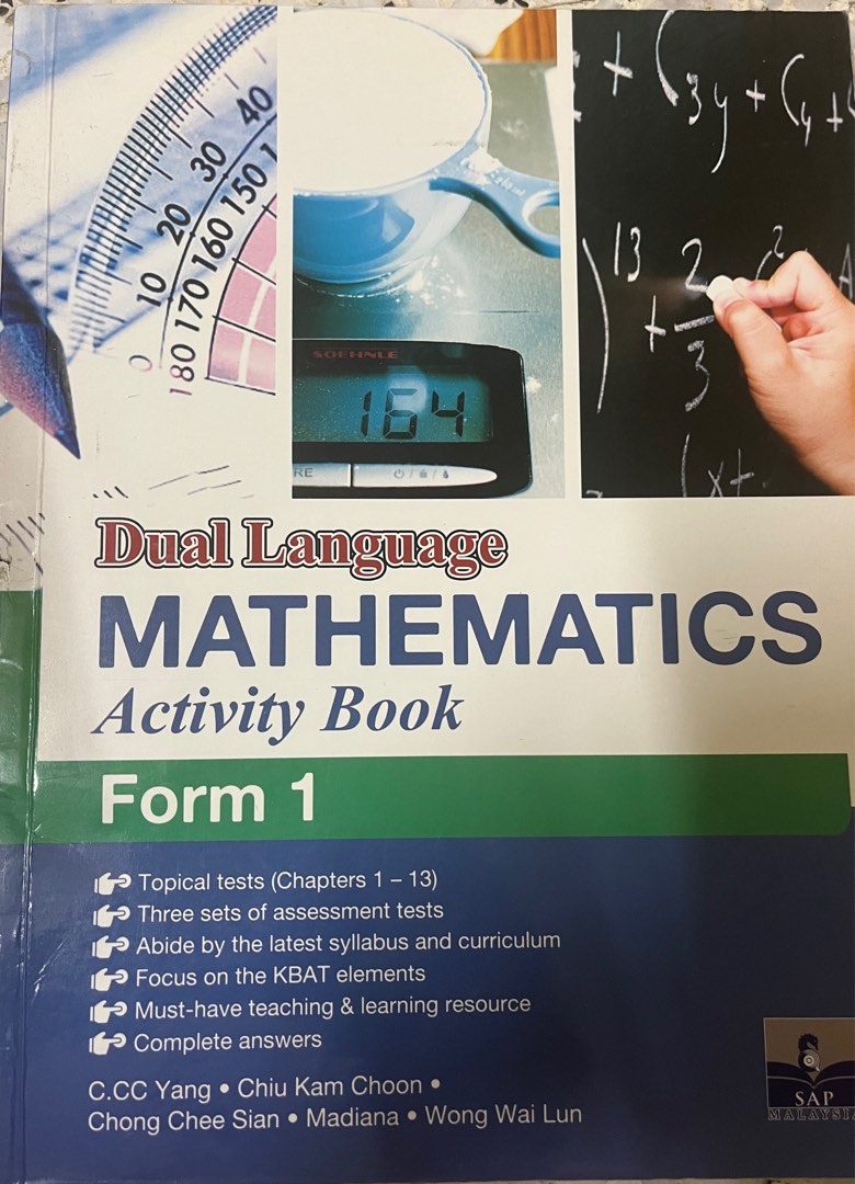 Dual Language Mathematics Activity Book Form 1, Hobbies & Toys, Books ...