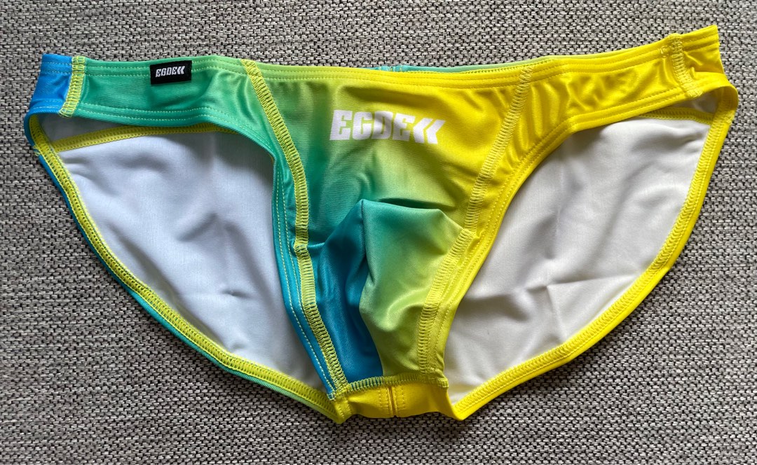 EGDE GRADATION Super Low Rise Bikini Underwear, M.Yellow (3554), Men's ...