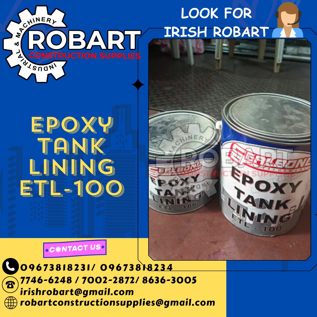 Epoxy tank lining Etl-100, Commercial & Industrial, Construction Tools ...