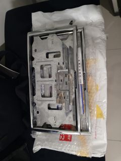 Frame plate dark chrome original honda, Auto Accessories on Carousell
