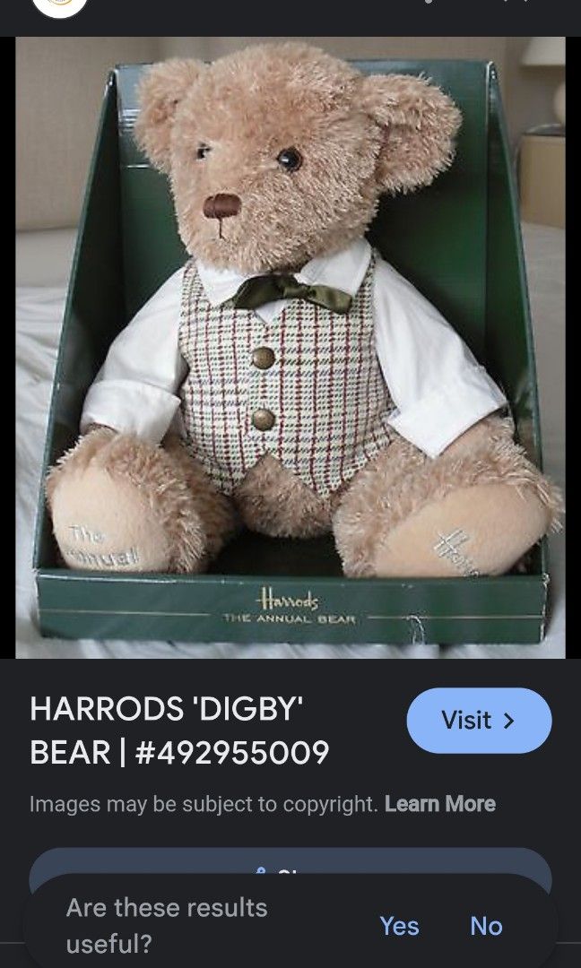 HARRODS DIGGY BEAR "THE ANNUAL BEAR", Hobbies & Toys, Toys & Games on ...