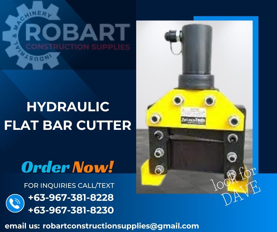HYDRAULIC FLAT BAR CUTTER, Commercial & Industrial, Construction Tools ...
