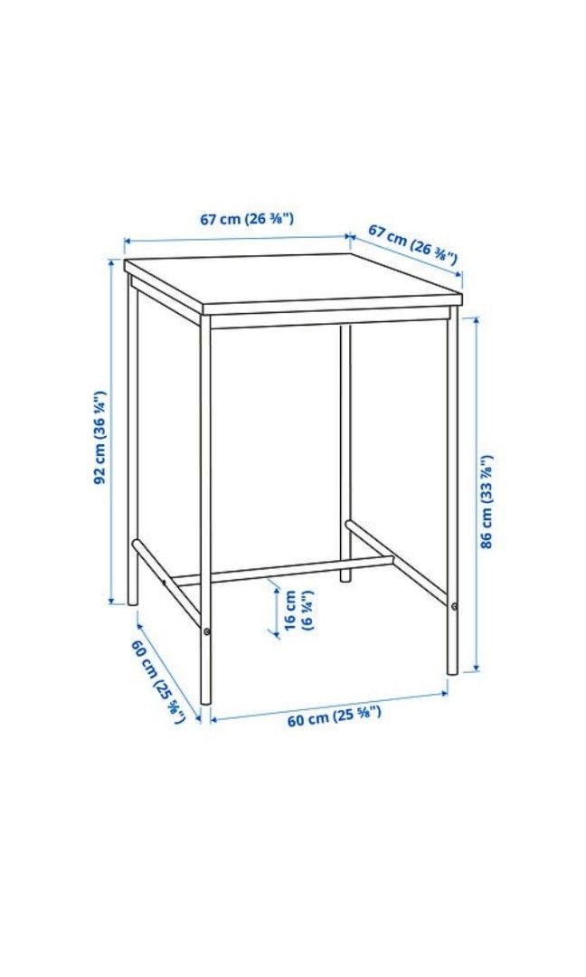 IKEA SANDSBERG BAR TABLE W CHAIRS, Furniture & Home Living, Furniture ...