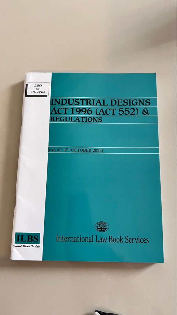 Industrial Designs Act 1996, Hobbies & Toys, Books & Magazines ...