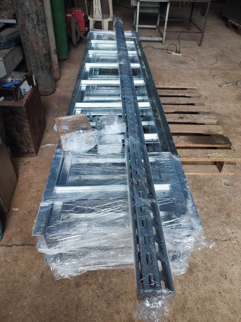 laddertype perforated rungs HDG powdercoated hot dip galvanized cable ...