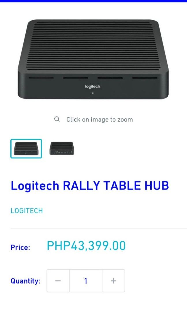 Logitech RALLY Table Hub, Computers & Tech, Office & Business ...