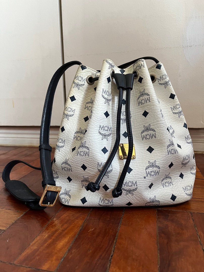 MCM Bucket Bag / Visetos Heritage, Luxury, Bags & Wallets on Carousell