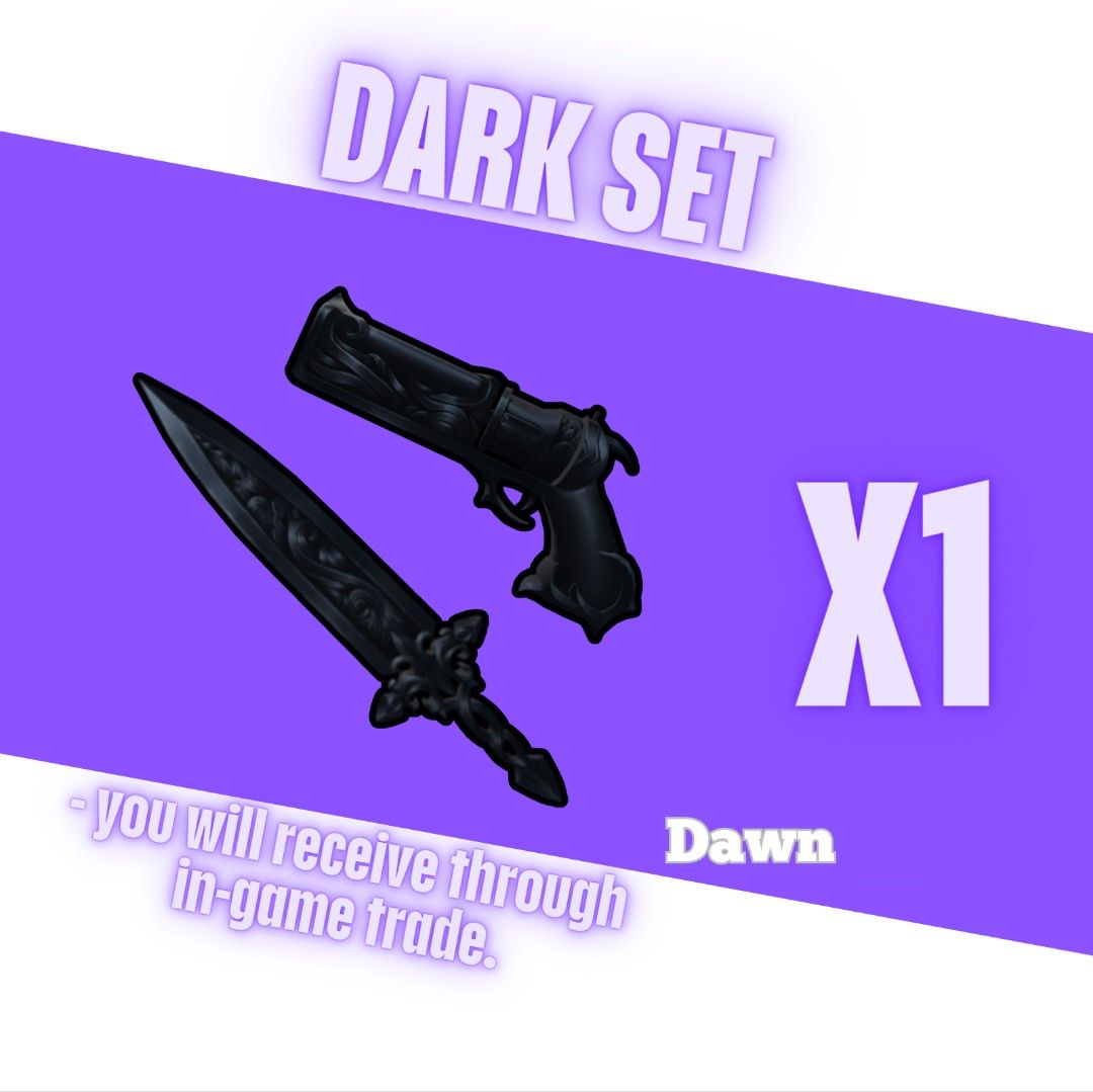 MM2 Dark Set, Video Gaming, Gaming Accessories, In-Game Products on ...