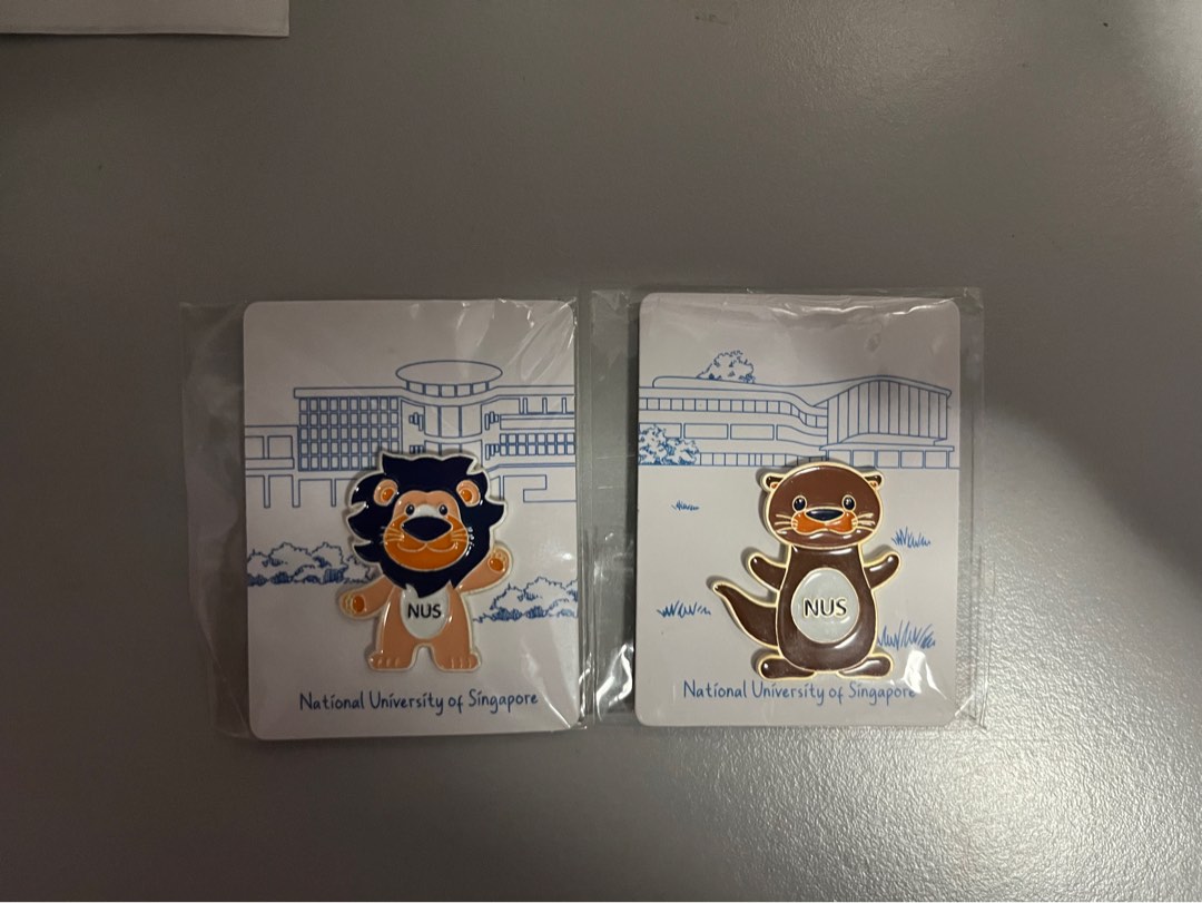 NUS Magnetic Pins - Linus and Otter, Hobbies & Toys, Memorabilia ...
