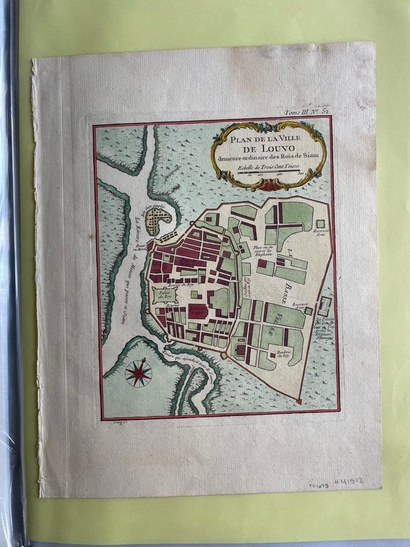OLD MAP: Plan de la Ville de Louvo 1764, Hobbies & Toys, Collectibles ...