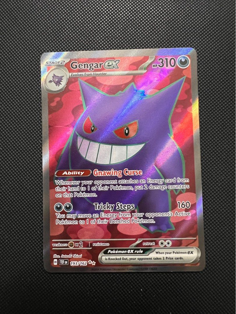 Pokemon Gengar ex Full Art Rare TCG Card, Hobbies & Toys, Toys & Games ...