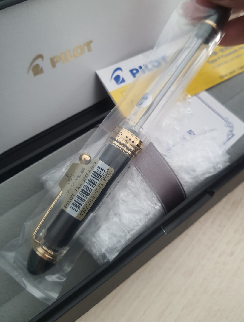 Rare Pilot Custom 823 Vacuum Filler Clear Demonstrator F nib14K ...