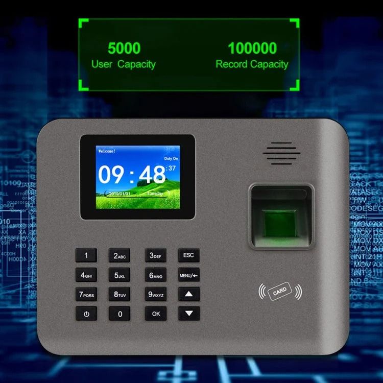 Realand AL321 Fingerprint Time Attendance with 2.4 inch Color Screen ...