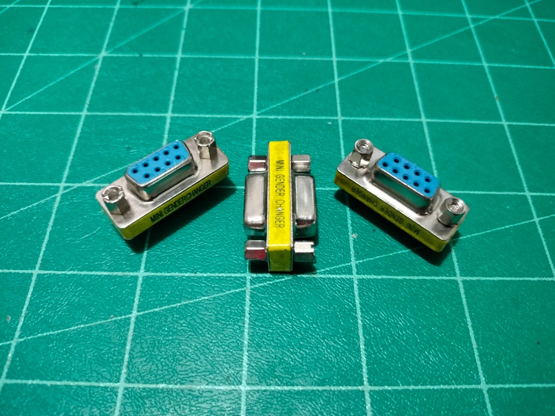 RS232 COM Port Serial 9 Pin DB9 VGA Cable Connector Coupling (female to ...