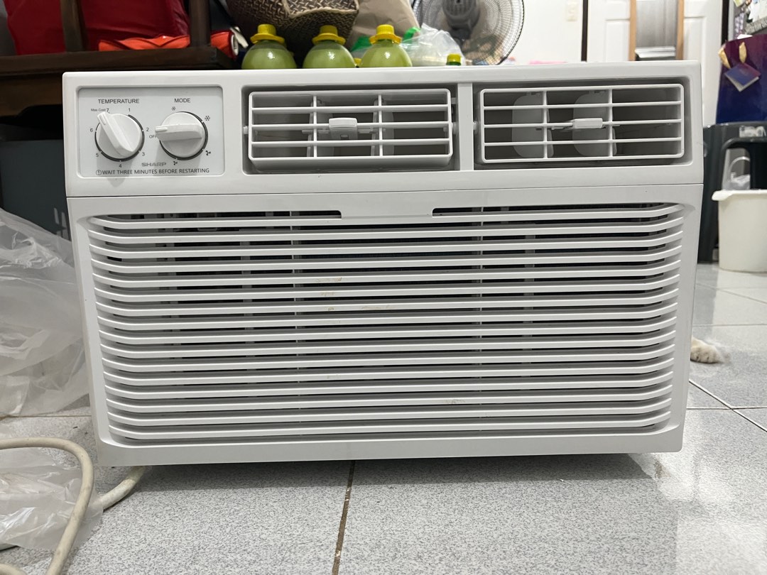 Sharp 1hp window type aircon, Furniture & Home Living, Furniture, Other ...