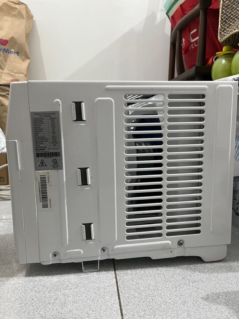 Sharp 1hp window type aircon, Furniture & Home Living, Furniture, Other ...