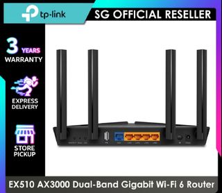 TPLINK EX510 AX3000 Dual Band Wi-Fi 6 Router, Computers & Tech, Parts ...