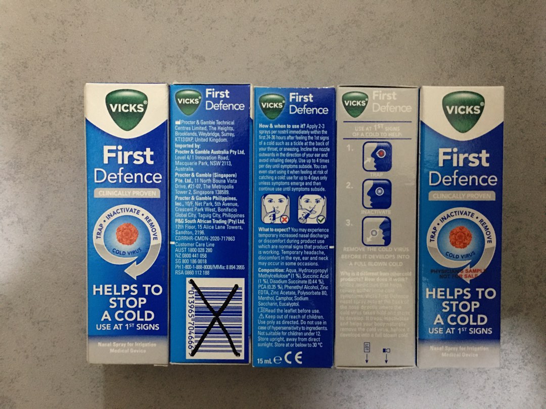 Vicks First Defence Nasal Spray, Health & Nutrition, Medical Supplies ...