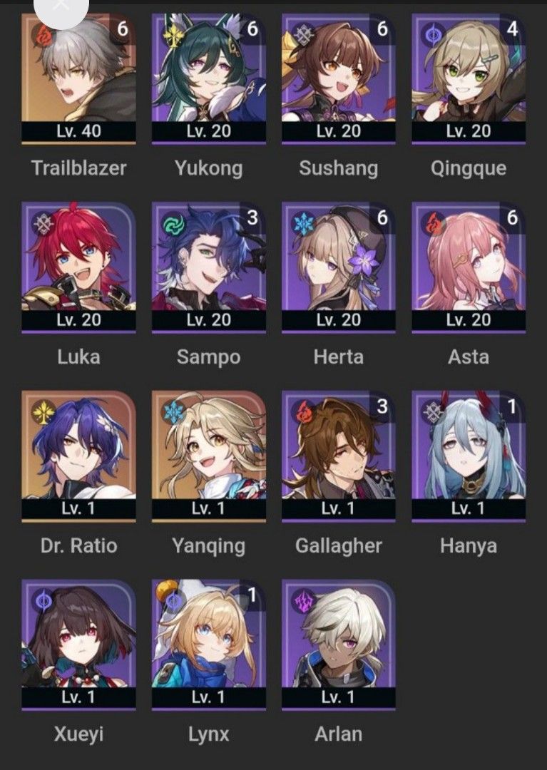 14 5⭐ Honkai Star Rail Account, Video Gaming, Video Games, Others on ...
