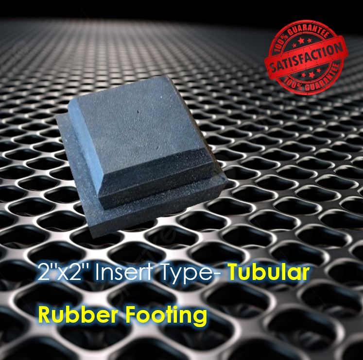 2"x 2" Insert Type- Tubular Rubber Footing, Furniture & Home Living ...