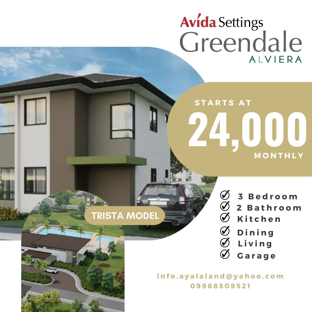 3 Bedrooms HOUSE AND LOT FOR SALE in Greendale Alviera, Pampanga ...
