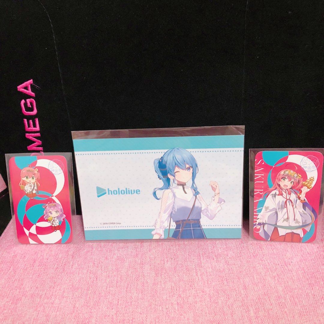 [3 for $15] Hololive MiComet Miko cards and Suisei postcard, Hobbies ...