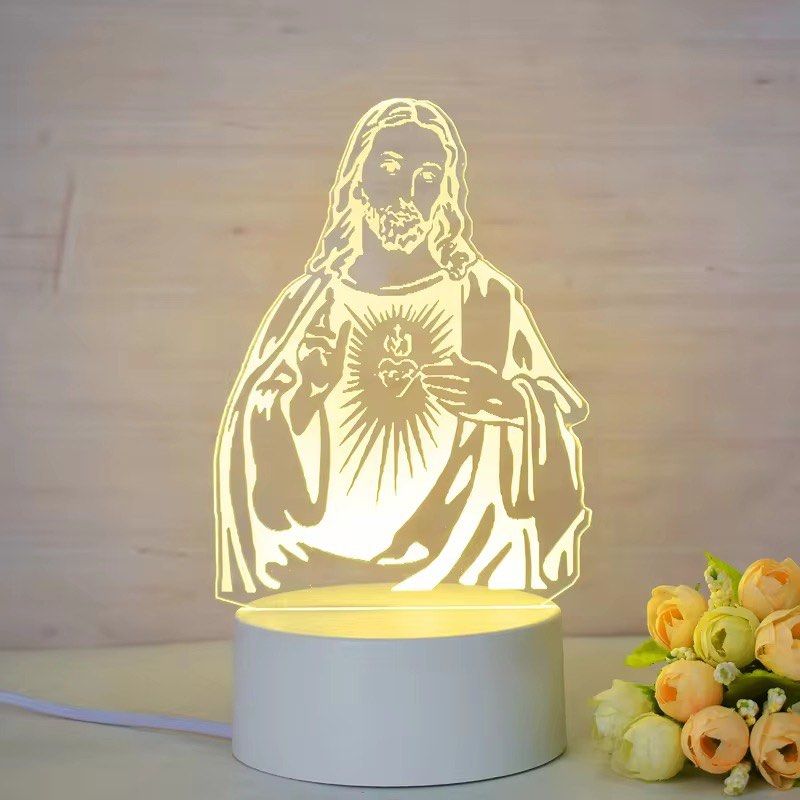 3D Christian Arylic Led light., Furniture & Home Living, Home Decor ...