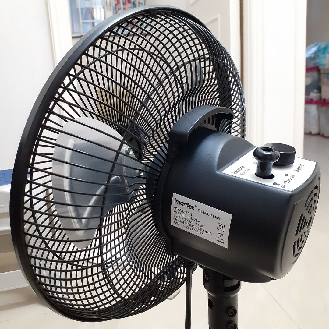 10寸座地金屬風扇 日本城 伊瑪牌 Imarflex Stand Fan 10inch, 家庭電器, 冷氣機及暖風機 - Carousell