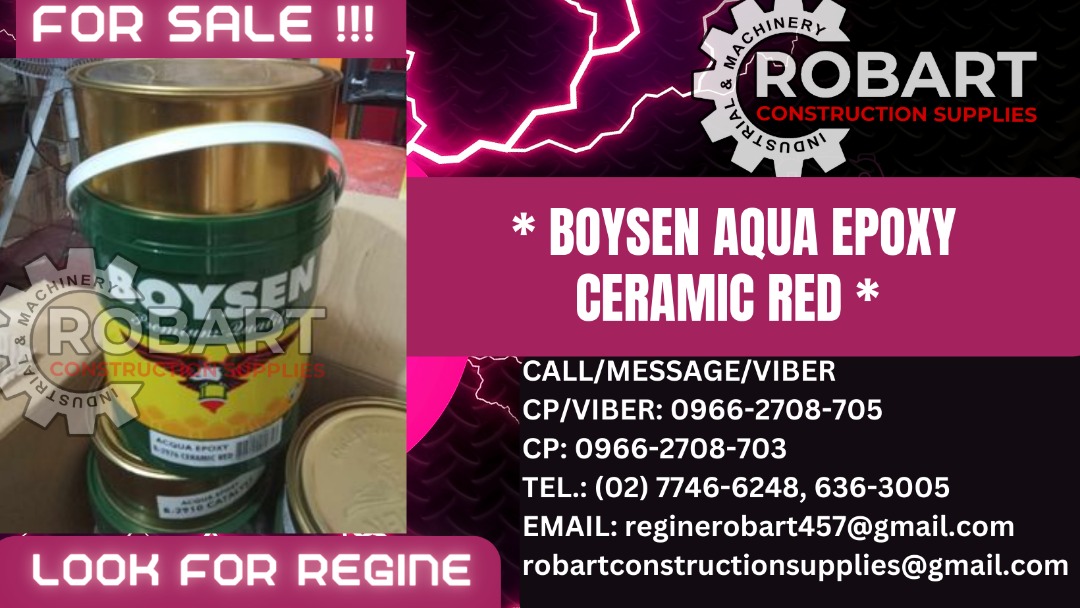* BOYSEN AQUA EPOXY CERAMIC RED *, Commercial & Industrial ...