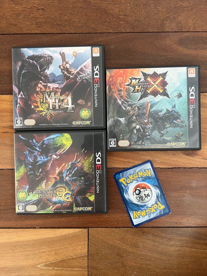 ( USED ) 3DS Monster Hunter X , 4 , 3G Japan Version, Video Gaming ...