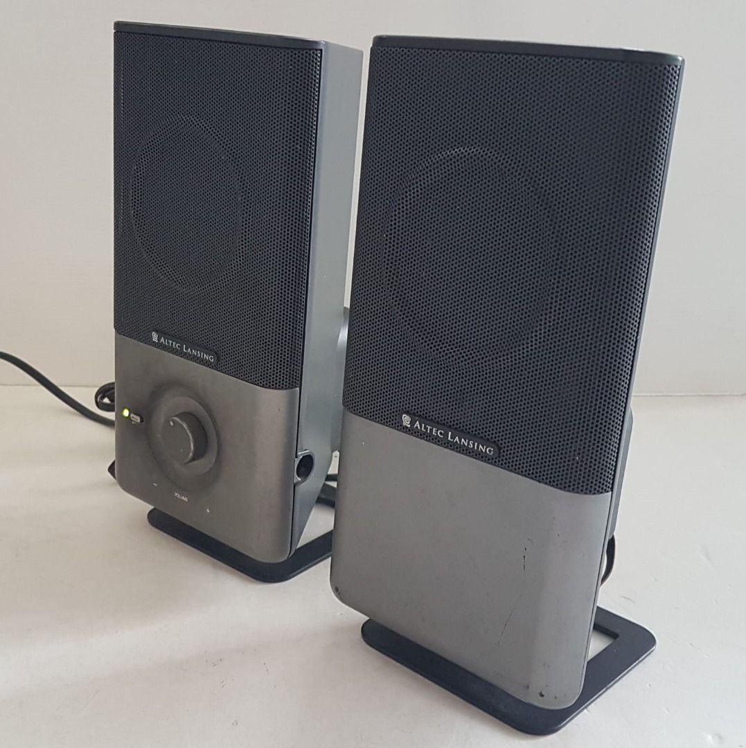 ALTEC Lansing Model 220 Amplified Speaker System, 2 Speakers, STEREO ...