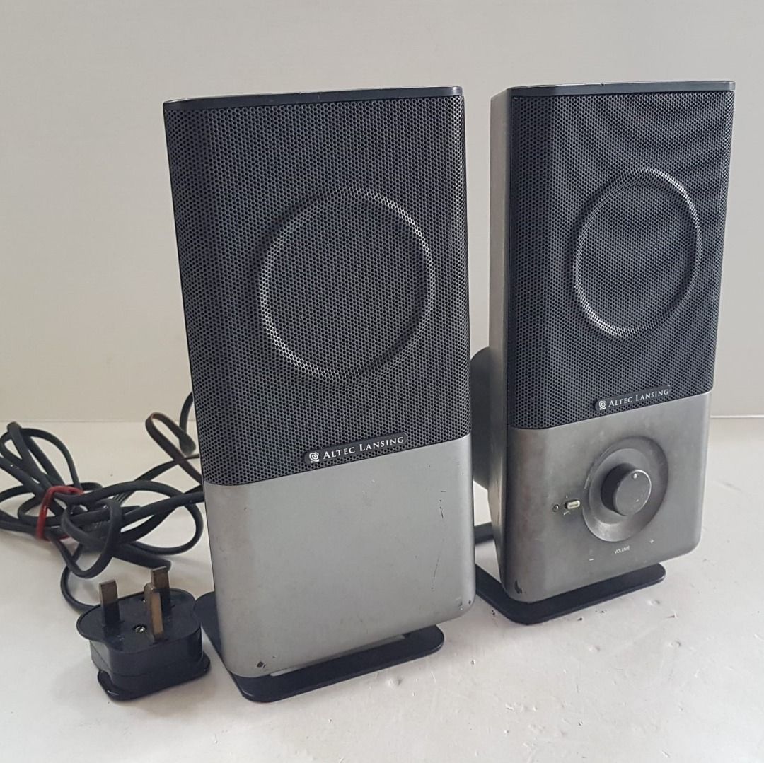 ALTEC Lansing Model 220 Amplified Speaker System, 2 Speakers, STEREO ...